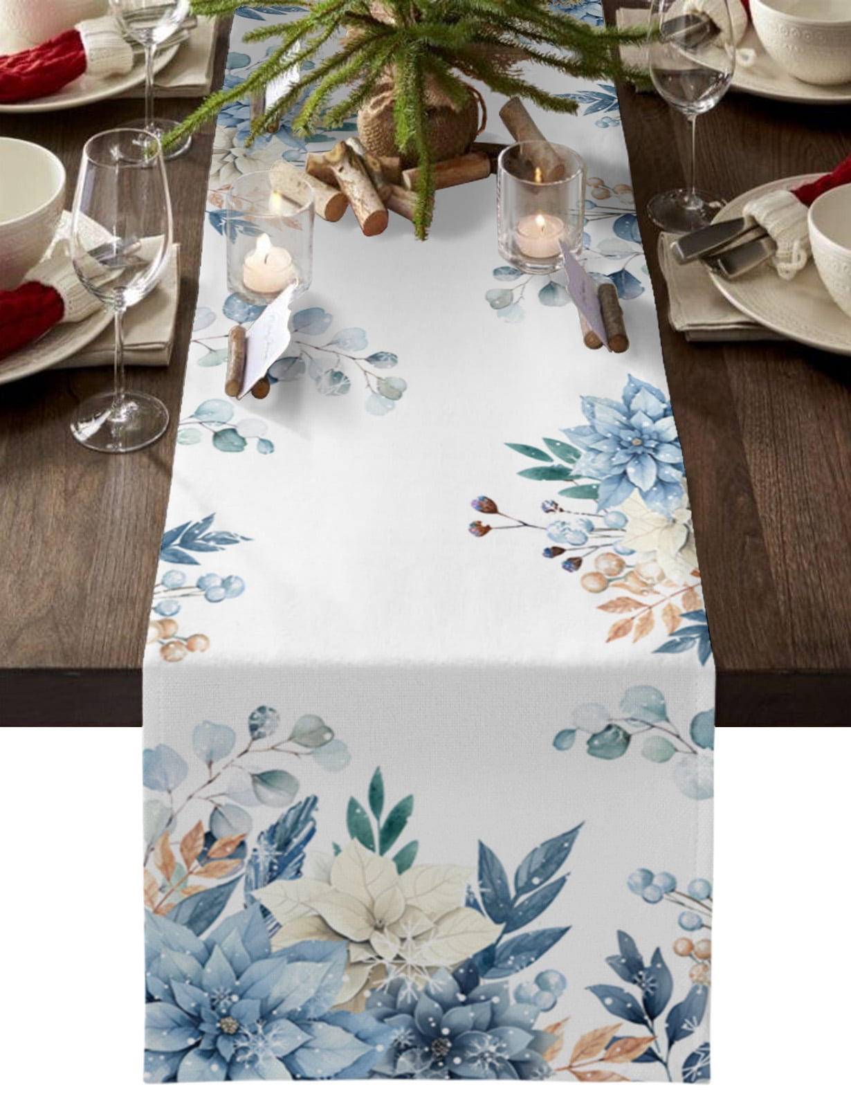Autumn Eucalyptus Table Runner ration Home r Dinner Table ration Table ...