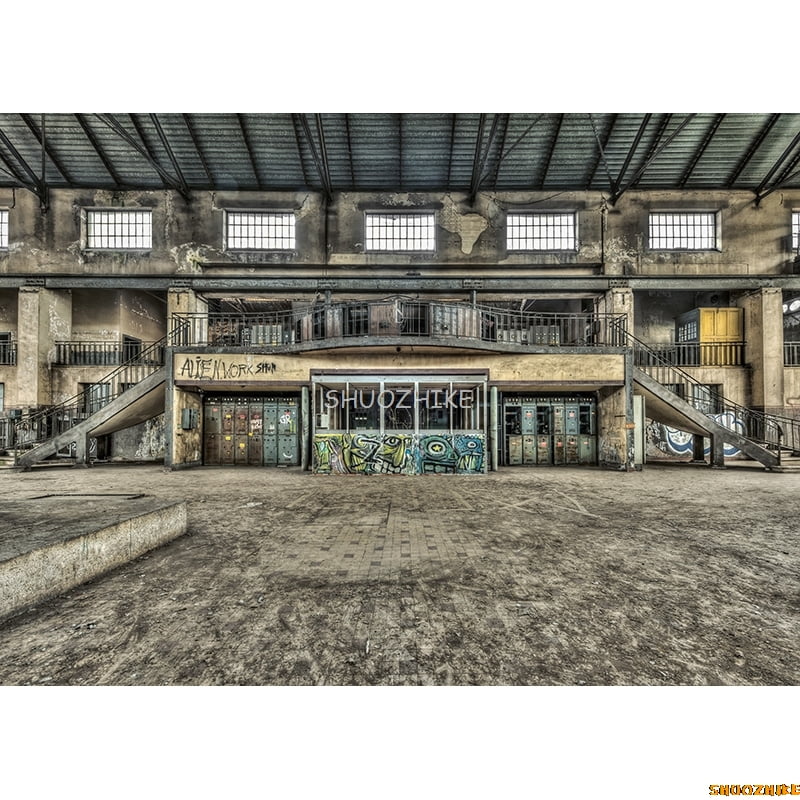 Autumn European Street Scery Photography Backdrops Props Blue Sky White ...