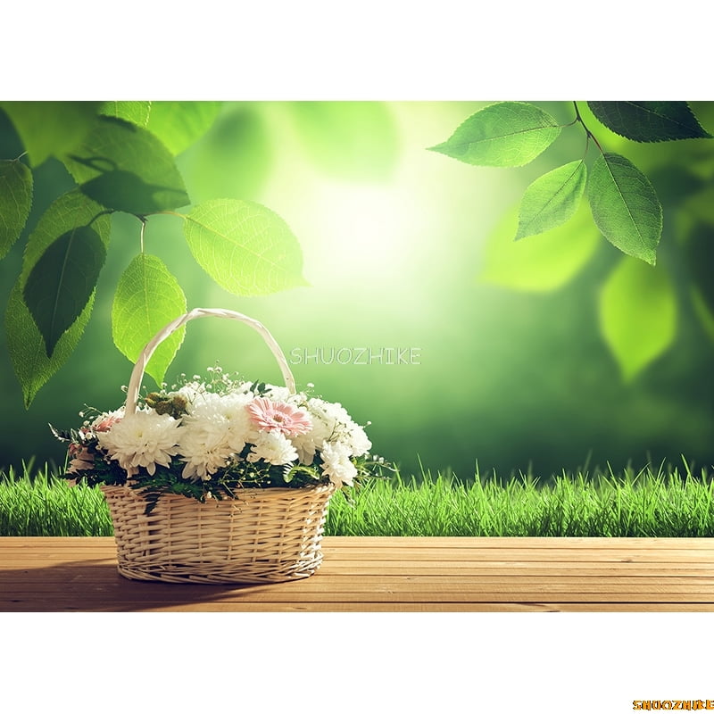 Autumn European Street Scery Photography Backdrops Props Blue Sky White ...