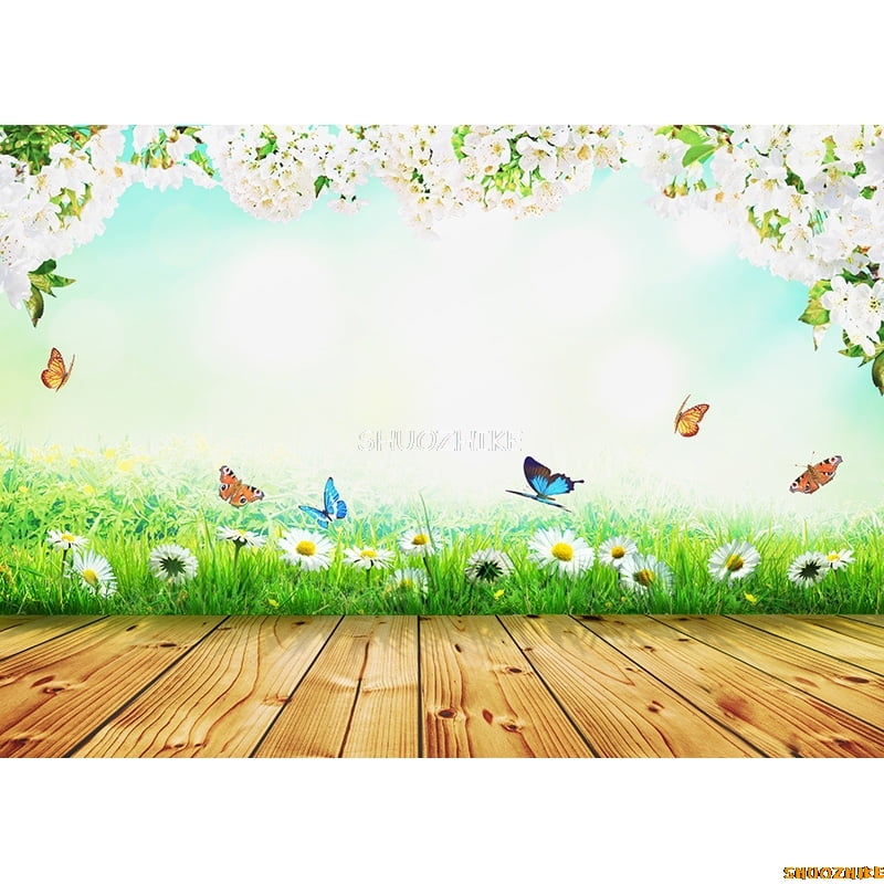 Autumn European Street Scery Photography Backdrops Props Blue Sky White ...