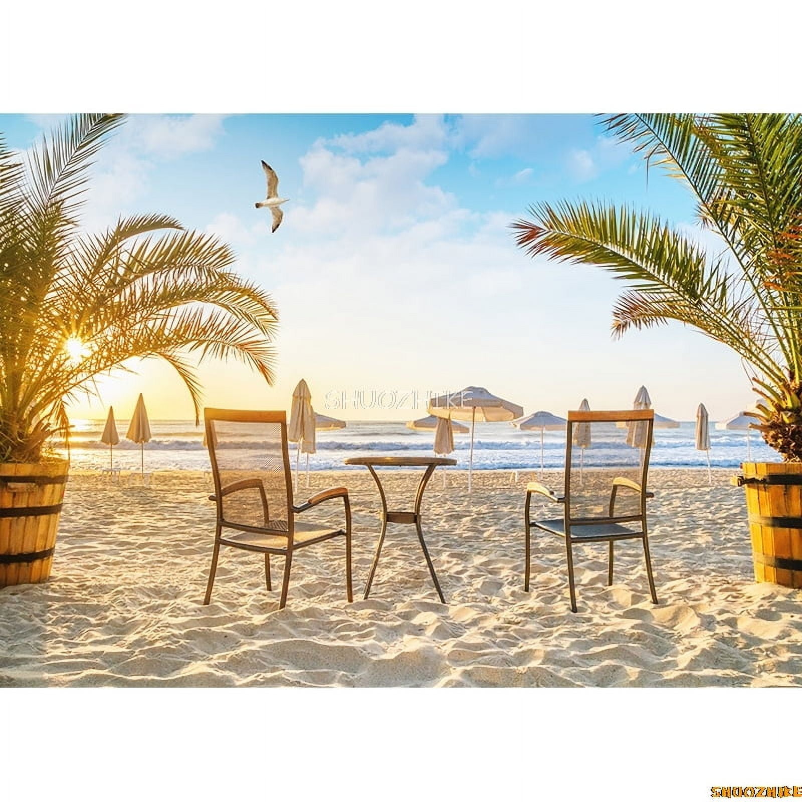 Autumn European Street Scery Photography Backdrops Props Blue Sky White ...