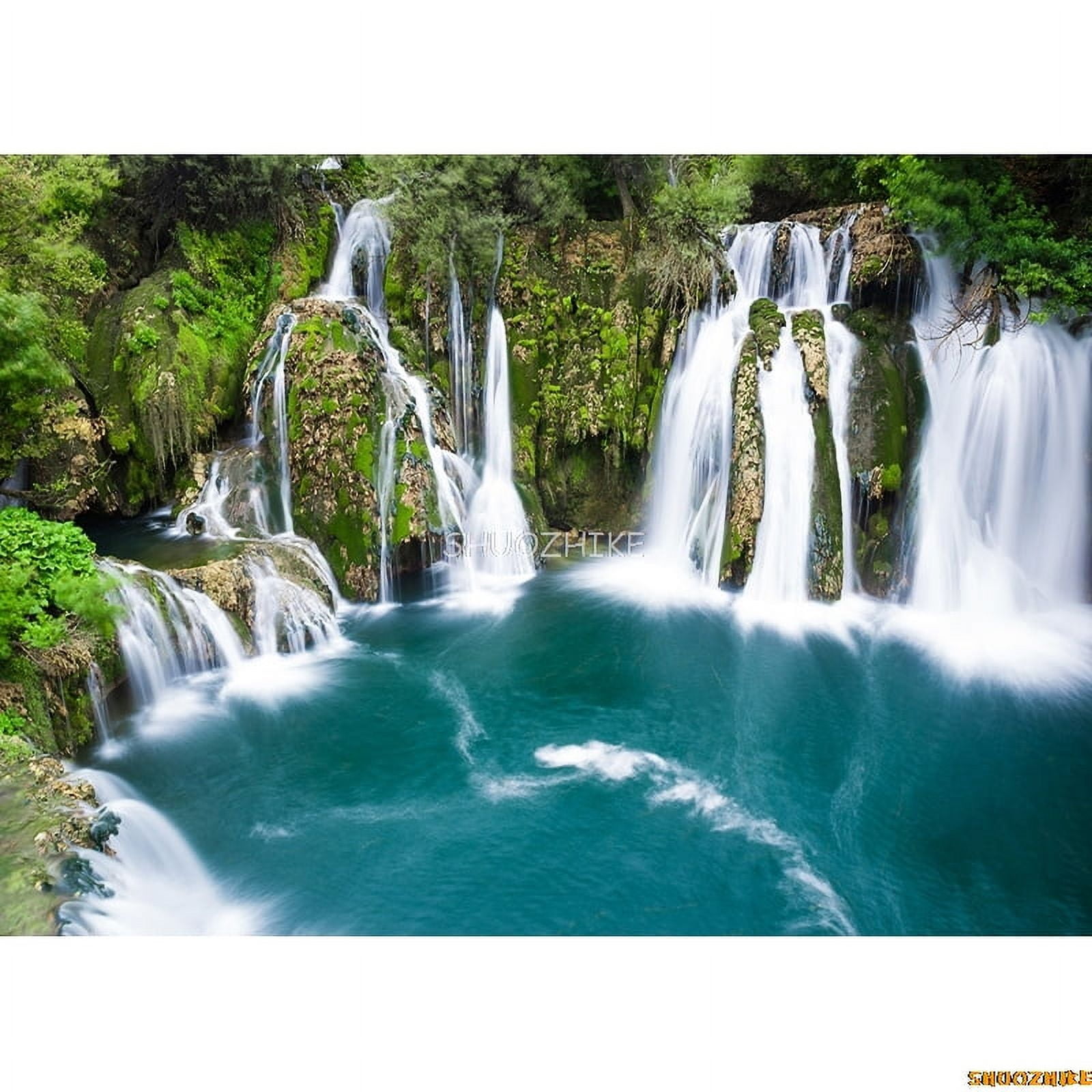 Autumn European Street Scery Photography Backdrops Props Blue Sky White ...
