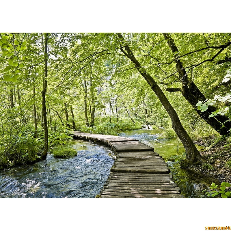 Autumn European Street Scery Photography Backdrops Props Blue Sky White ...