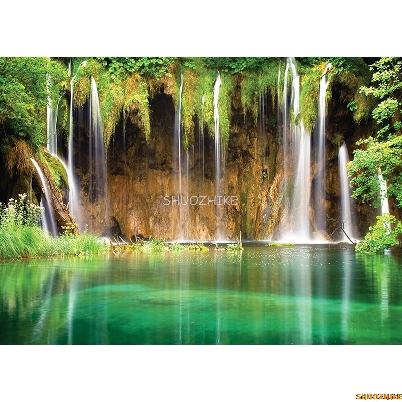Autumn European Street Scery Photography Backdrops Props Blue Sky White ...