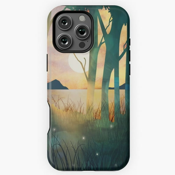 Autumn Evening Landscape Art iPhone Tough Case 17 through 11 Pro Max ...