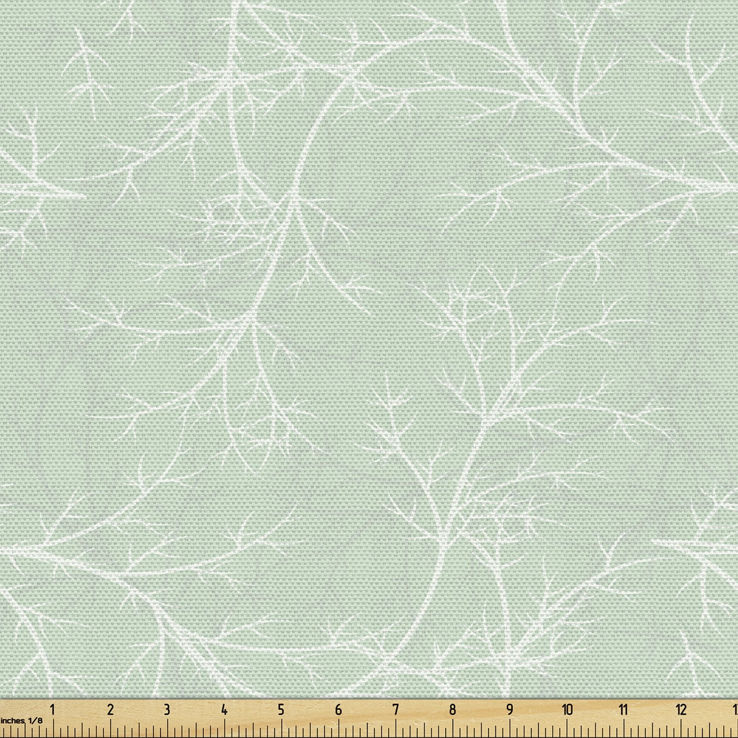 Ambesonne Autumn Fabric by the Yard Upholstery, Bare Tree Branches ...