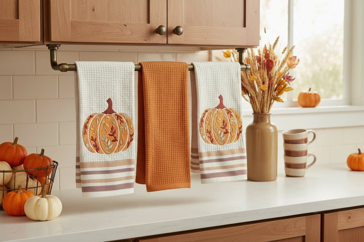 Serafina Home Autumn Fall Bath Hand Kitchen Towels Home Decor: Plush ...