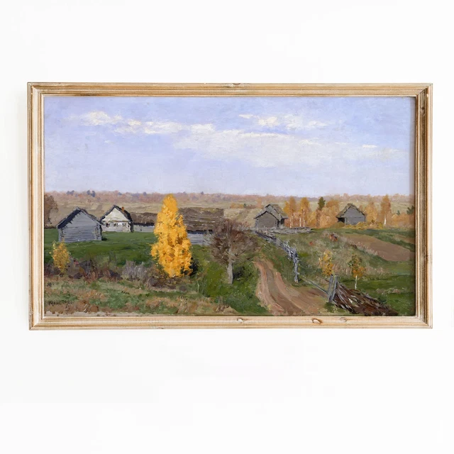 Autumn Fall Field Poster Art Home Decor Vintage Gift Living Room Dercor ...