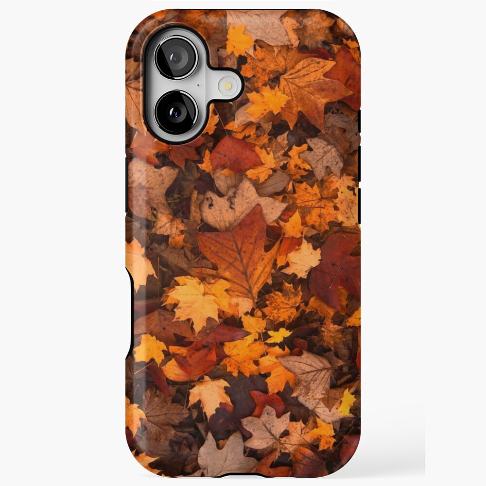 Autumn Fall Foliage Warm Nature Seasonal Leaves Pattern Phone Case with ...