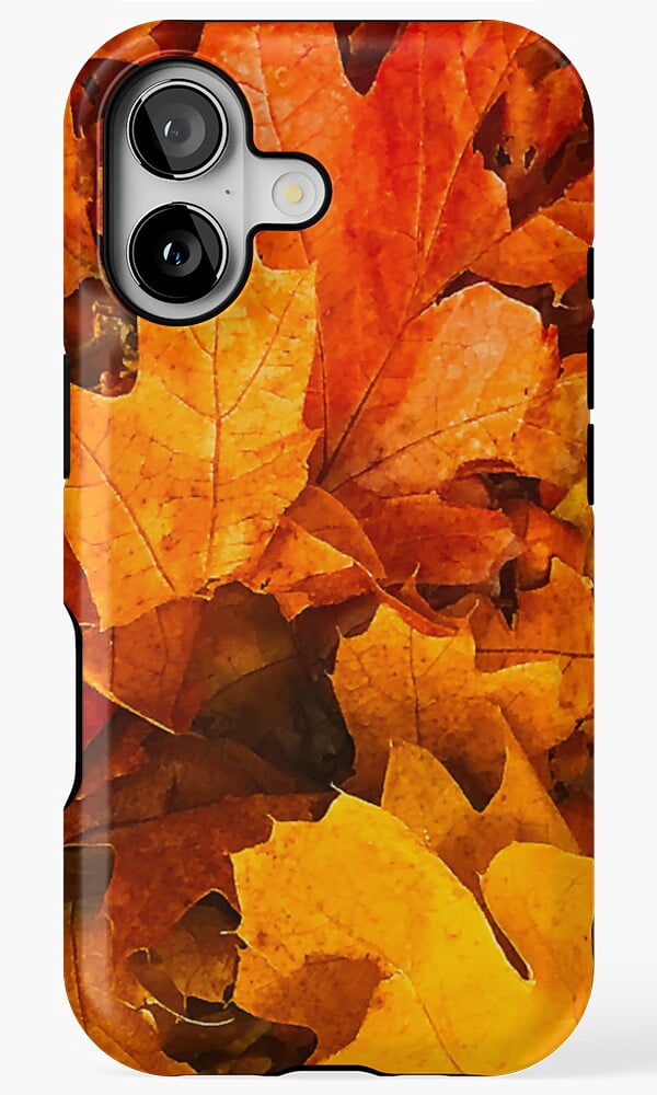 Autumn Fall Leaves In Orange Red Yellow Phone Case for iPhone 11 12 13 ...
