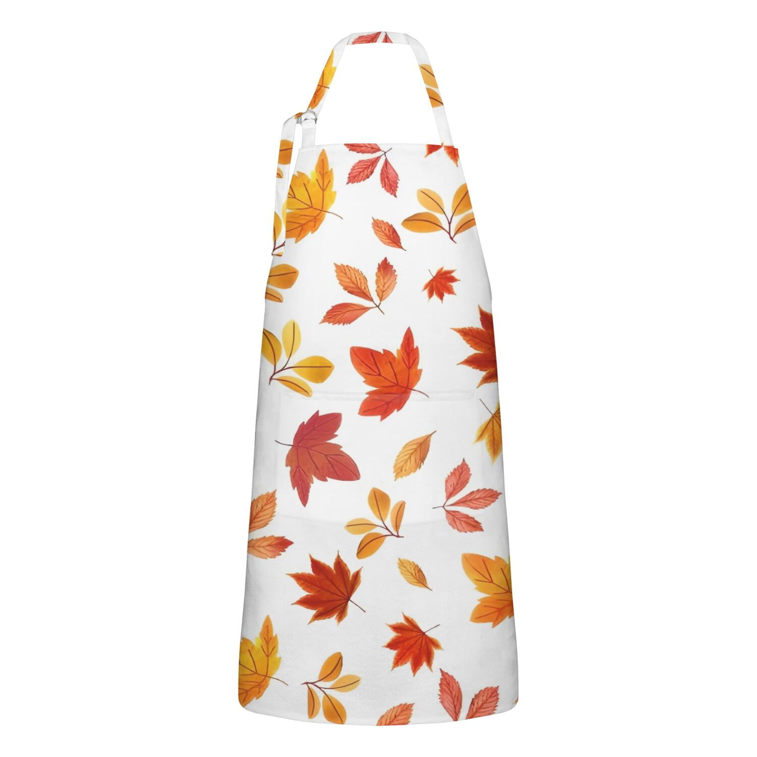 Autumn Fall Leaves Pattern Apron-Garden Aprons for Women with Pockets ...