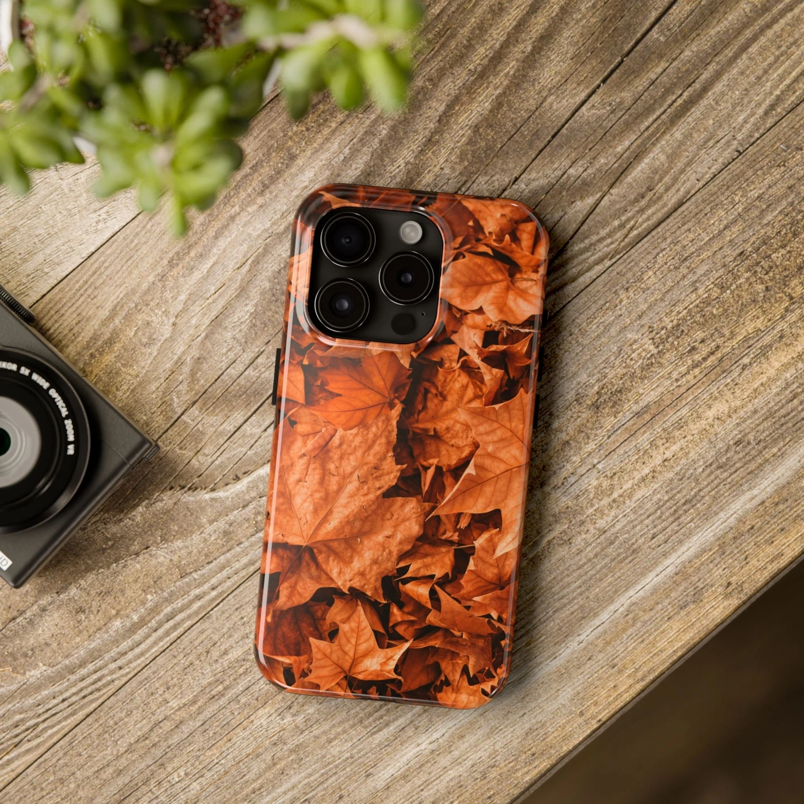 Autumn Fall Leaves Themed Phone Case for Apple iPhone 11-17 Pro Max ...
