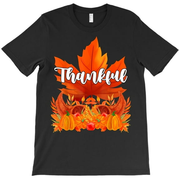 Autumn Fall Maple Leaves Thankful Happy Thanksgiving Day Themed Themed ...