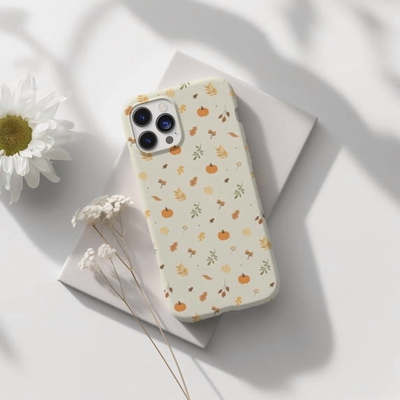 Autumn Fall Pumpkin Leaf Season Gift iPhone 11 12 13 14 15 16 17 Pro ...