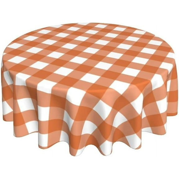 Autumn Fall Tablecloth 54x54 Inch Square Thanksgiving Orange Buffalo ...