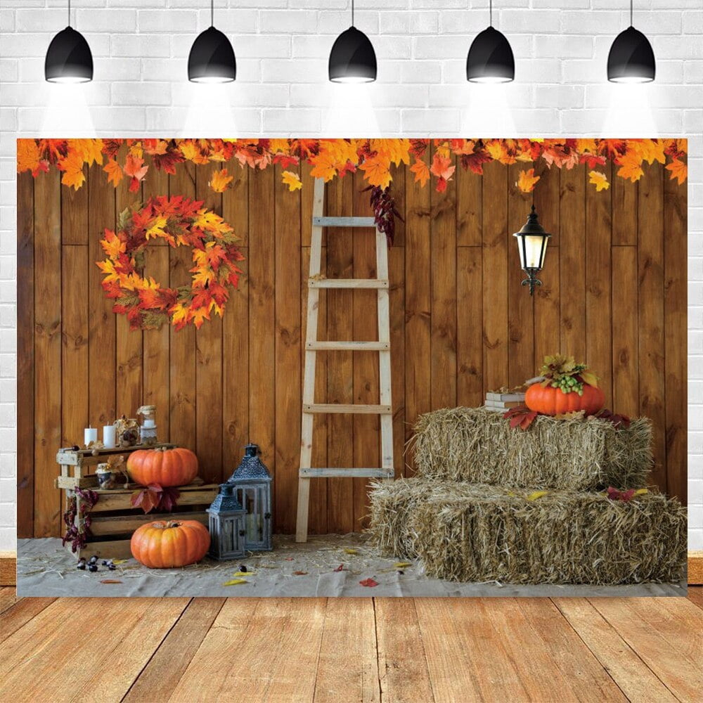 Autumn Farm Barn Haystack Warehouse Backdrop Farm West Cowboy Horse Newborn Baby Portrait ...