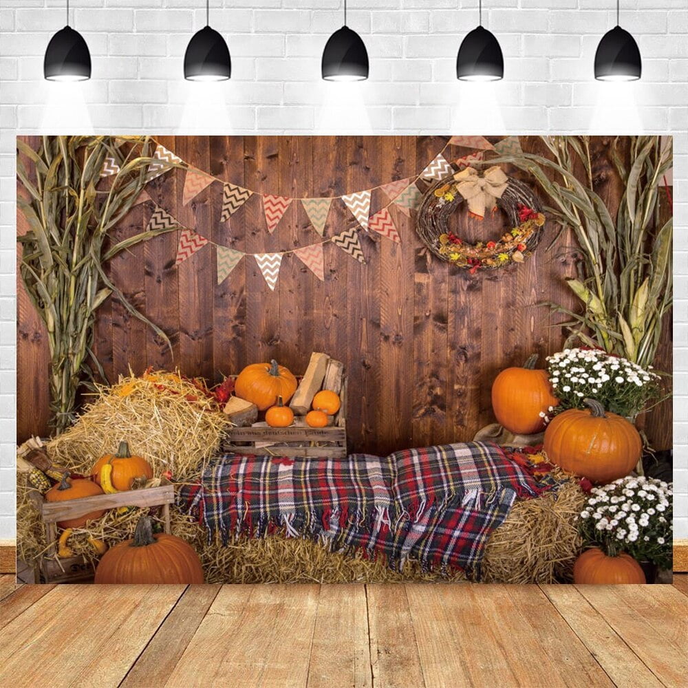 Autumn Farm Barn Haystack Warehouse Backdrop Farm West Cowboy Horse Newborn Baby Portrait ...