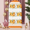 Autumn Farm Orange White Pumpkin Leaf Arch Backdrop Cover Stretchy ...