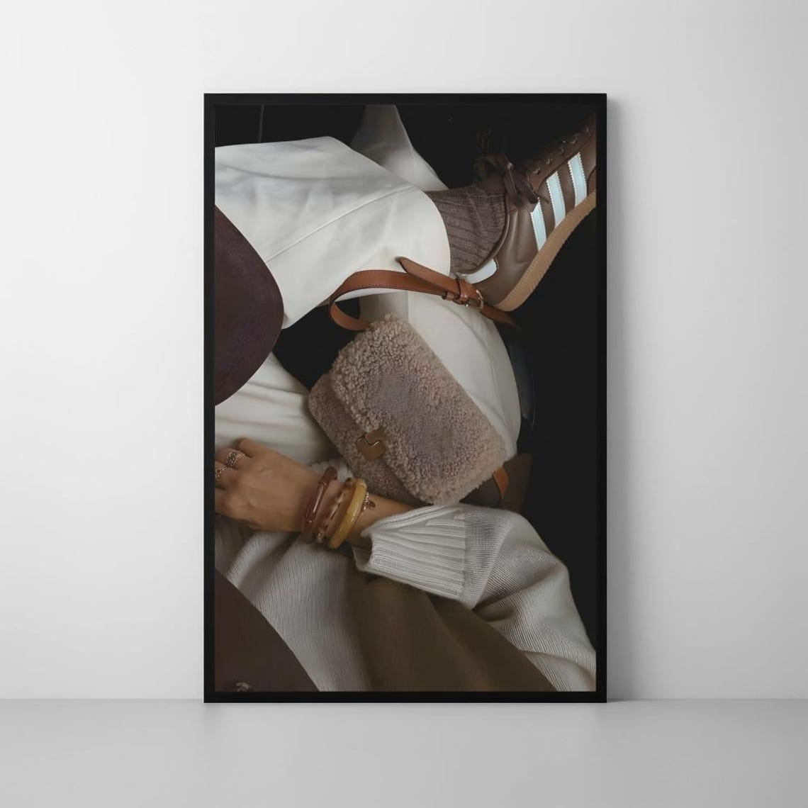 Autumn Fashion Wall Art Poster Neutral Cozy Decor Brown Aesthetic Chic ...