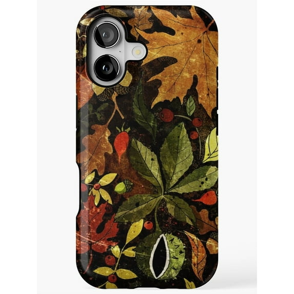 Autumn Floor Fall Seasonal Leaf Pattern Art Phone Case for iPhone 11 12 ...
