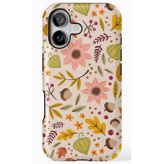 Autumn Floral Light Botanical Art Cover Phone Case for iPhone 11 12 13 ...