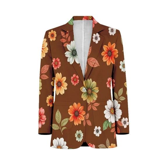 Autumn Floral Print Men Blazers Slim Clothing Summer Jacket Man ...