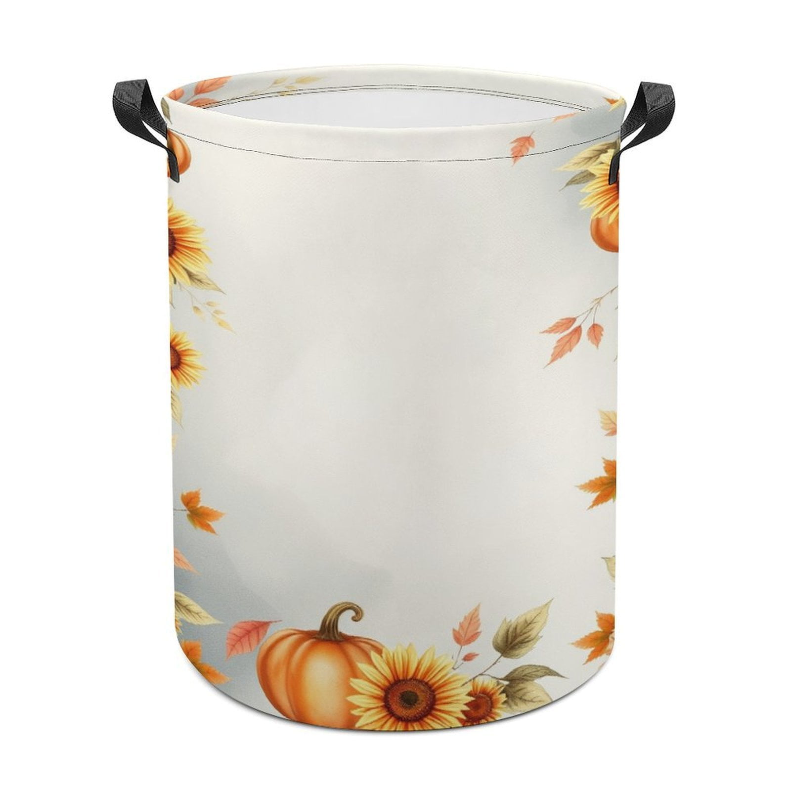 Autumn Floral Pumpkins Waterproof Storage Bag Household Dirty Laundry ...