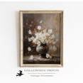 Autumn Floral Still Life Print Cream Cosmos In Rustic Vase - V121 Art ...