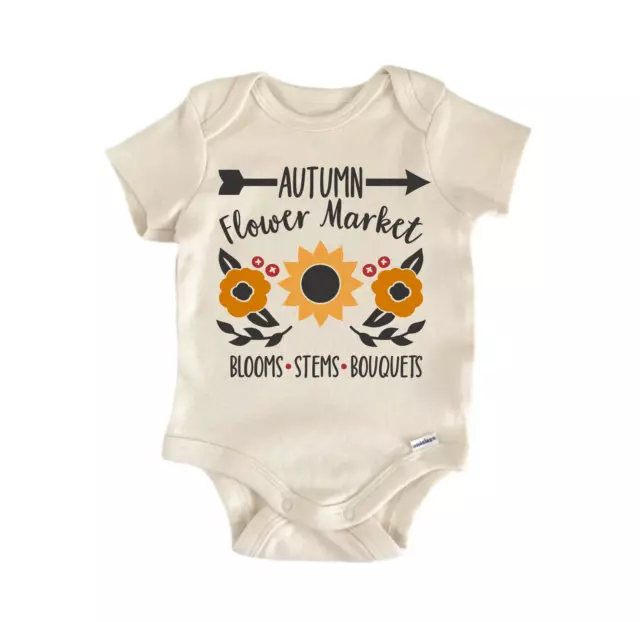 Autumn Flower Market Fall October- Baby Boy Girl Clothes Bodysuit Cute ...