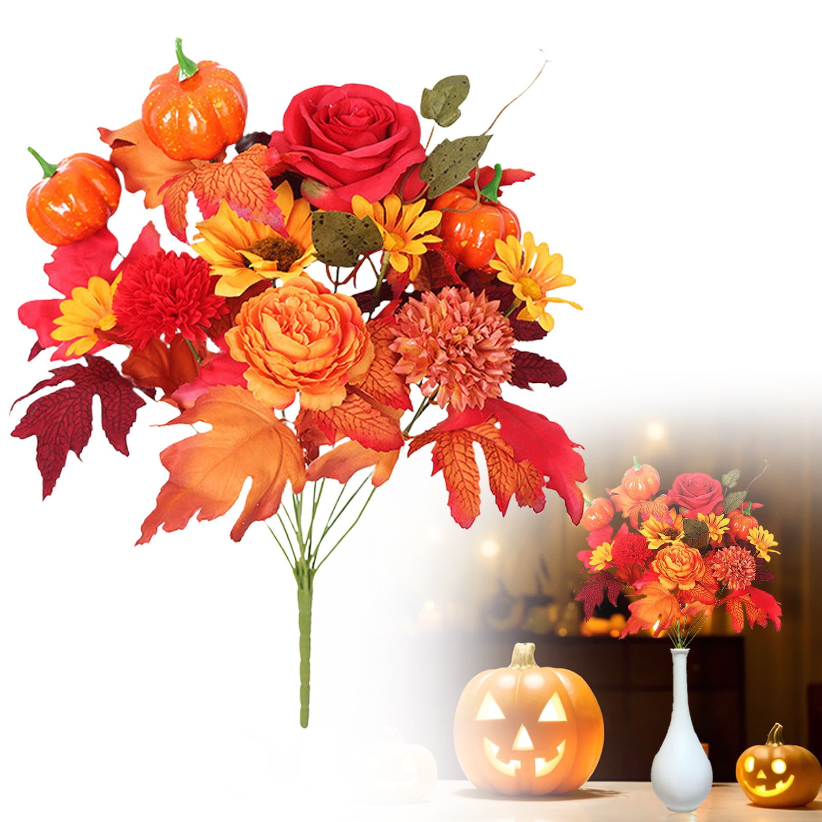 fall flowers sunflowers Artificial Flowers Autumn Sunflower for Fall ...