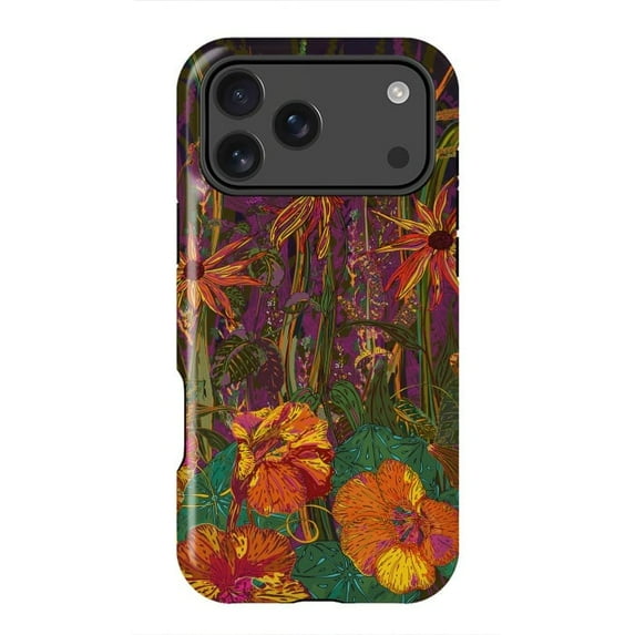 Autumn Flowers Cozy Fall Botanical Design Case with iPhone 17 to 11 Pro ...