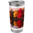 Autumn Forest And Lake Fall Leaves Nature Design Stainless Steel ...