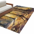 Autumn Forest Area Rug 4x6 Washable Rug Non Slip Farmhouse Nature ...