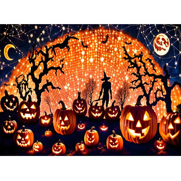 Autumn Forest Backdrop Fall Farm Barn Pumpkin Thanksgiving Harvest ...