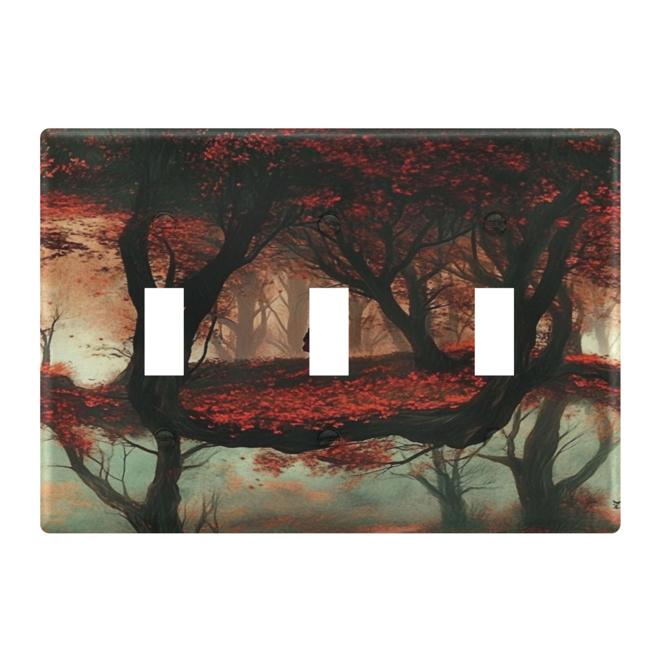 Autumn Forest Decorative Light Switch Plates Switch Cover Decorative ...