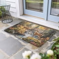 Autumn Forest Deer Door Mat Indoor Outdoor, Elk River Mountain Non Slip ...