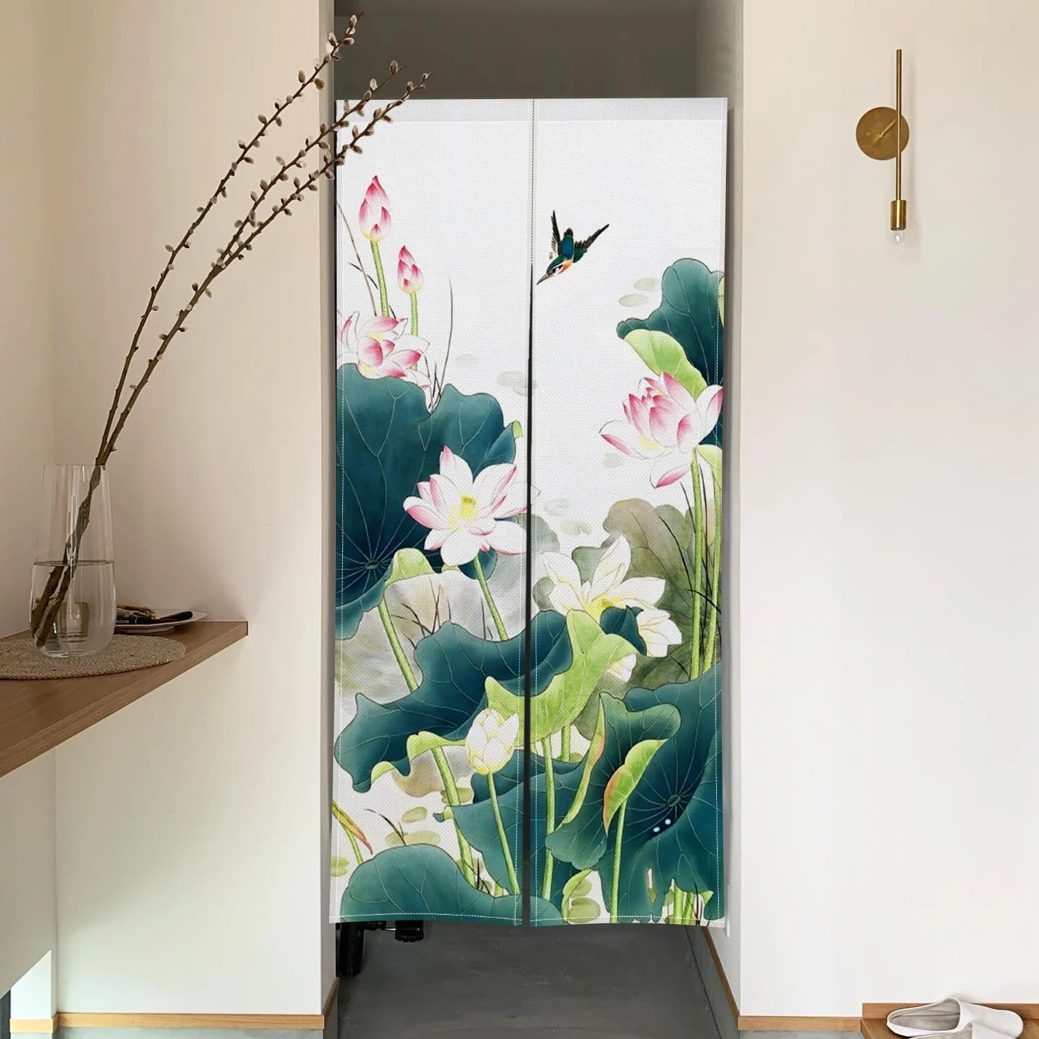 Autumn Forest Fall Leaves Door Curtain Flowers Green Leaves ration ...