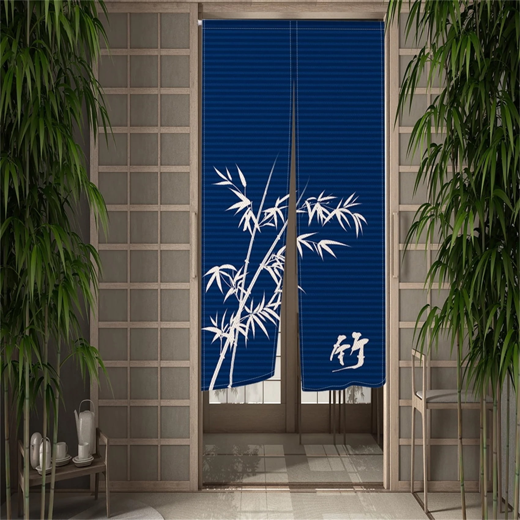 Autumn Forest Fall Leaves Door Curtain Flowers Green Leaves ration ...