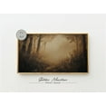 Autumn Forest Mist, Moody Minimalist Landscape, Dark Fall Woodland Wall ...