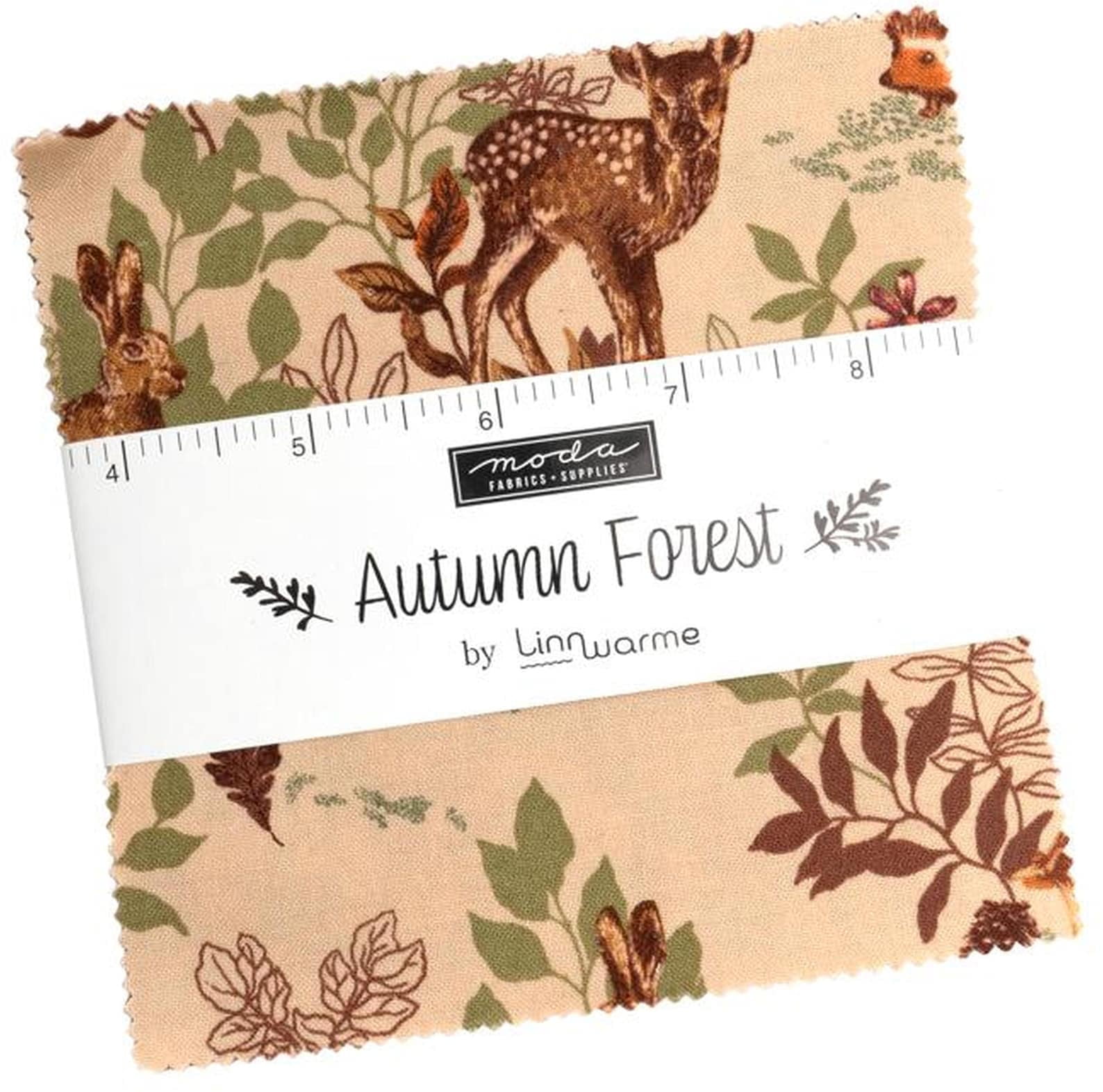 Autumn Forest Moda Fabrics Charm Pack by Linn Warme; 42 5-inch Precut ...
