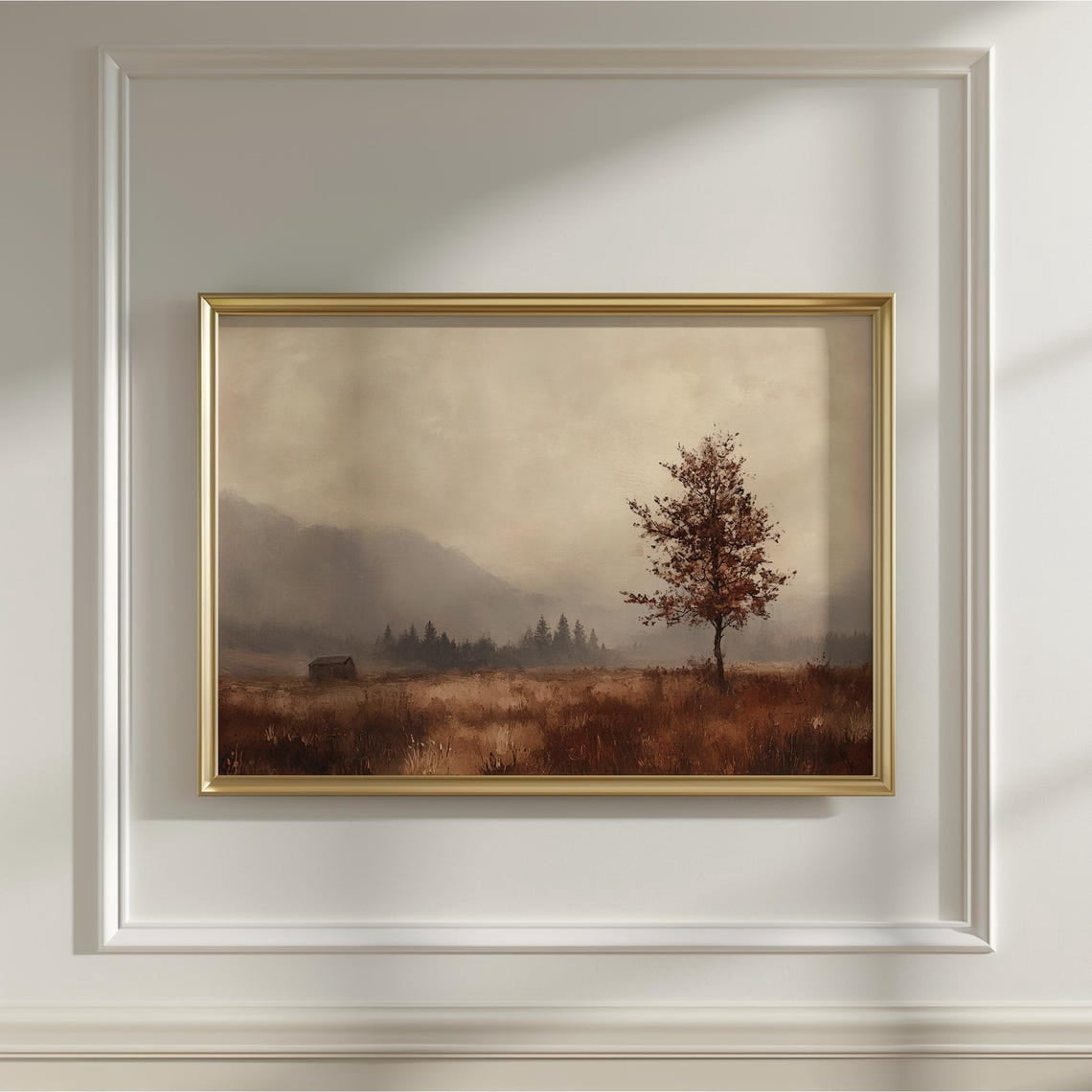 Autumn Forest Moody Fall Landscape Dark Academia Vintage Farmhouse ...