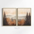 Autumn Forest Mountain Split Rustic Farmhouse Wall Art Print Home Decor ...
