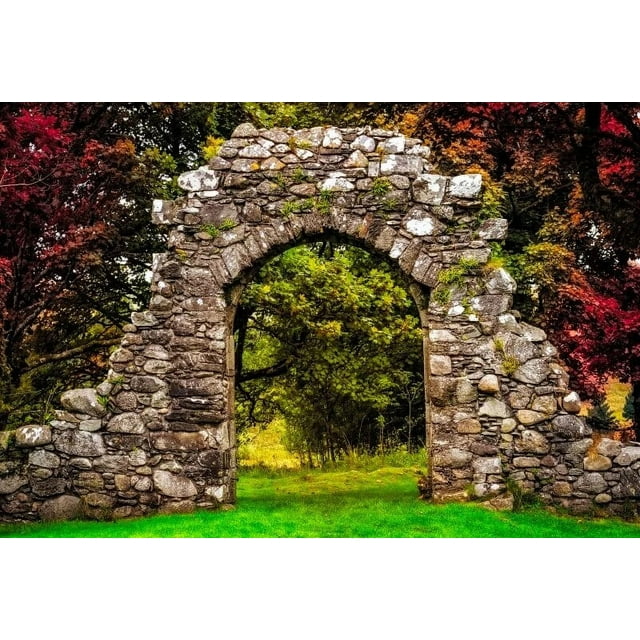 Autumn Forest Scenic Sunlight Pathway Portrait Photo Zone Photographic ...