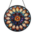 Autumn Forest Stained Glass Suncatcher – Fall Landscape Window Art ...