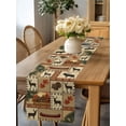 Autumn Forest Turkey Maple Leaves Table Runner 70 Inches Long,Kitchen ...