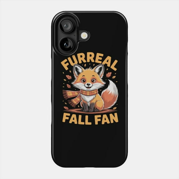 Autumn - Furreal Fall Fan Funny Cat Pun Graphic Case for iPhone 11,12 ...