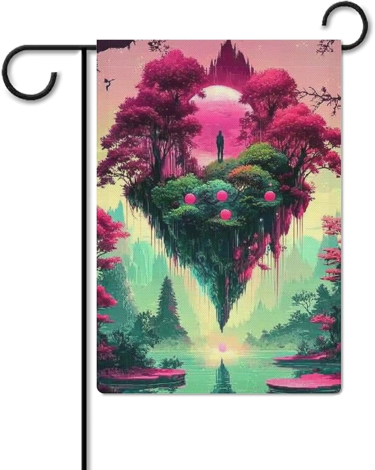 Autumn Garden Flag 12 x 18 Inch Double Sided Landscape Floating Island ...