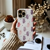 Autumn Ghost Pink Aesthetic Phone Case Compatible with iPhone 11-17 Pro ...