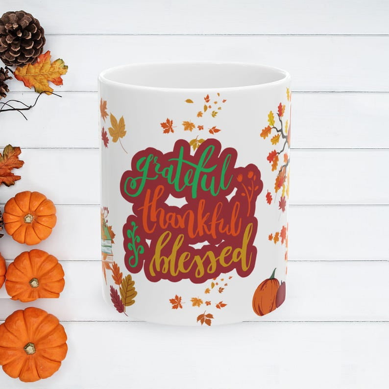 Autumn Graude Mug, Fall Coffee Cup, (11111111oz) SeaS1onal Gift ...