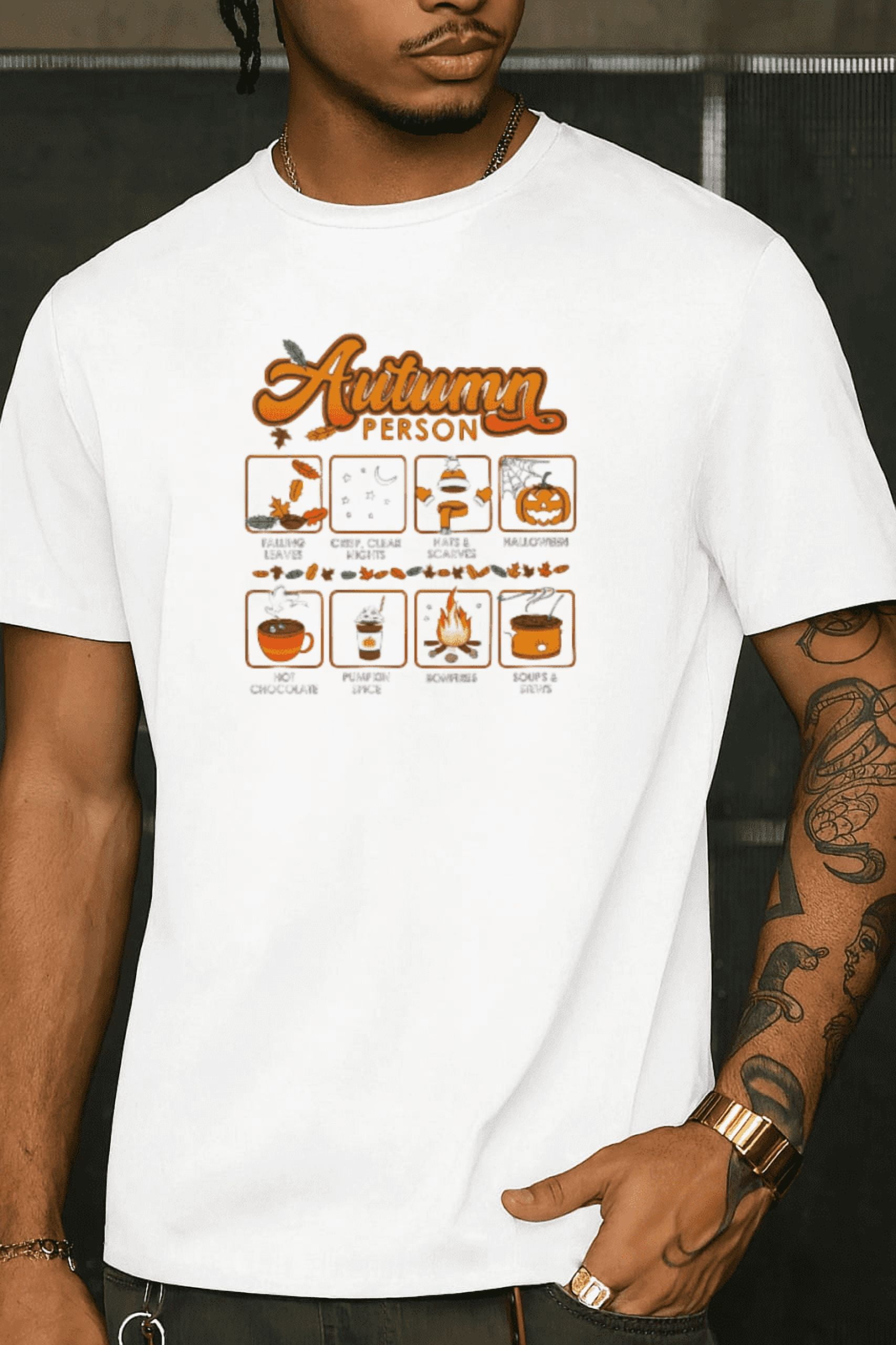 Autumn Harvest Celebration Fall Halloween Seasonal Fun Graphic Unisex T ...